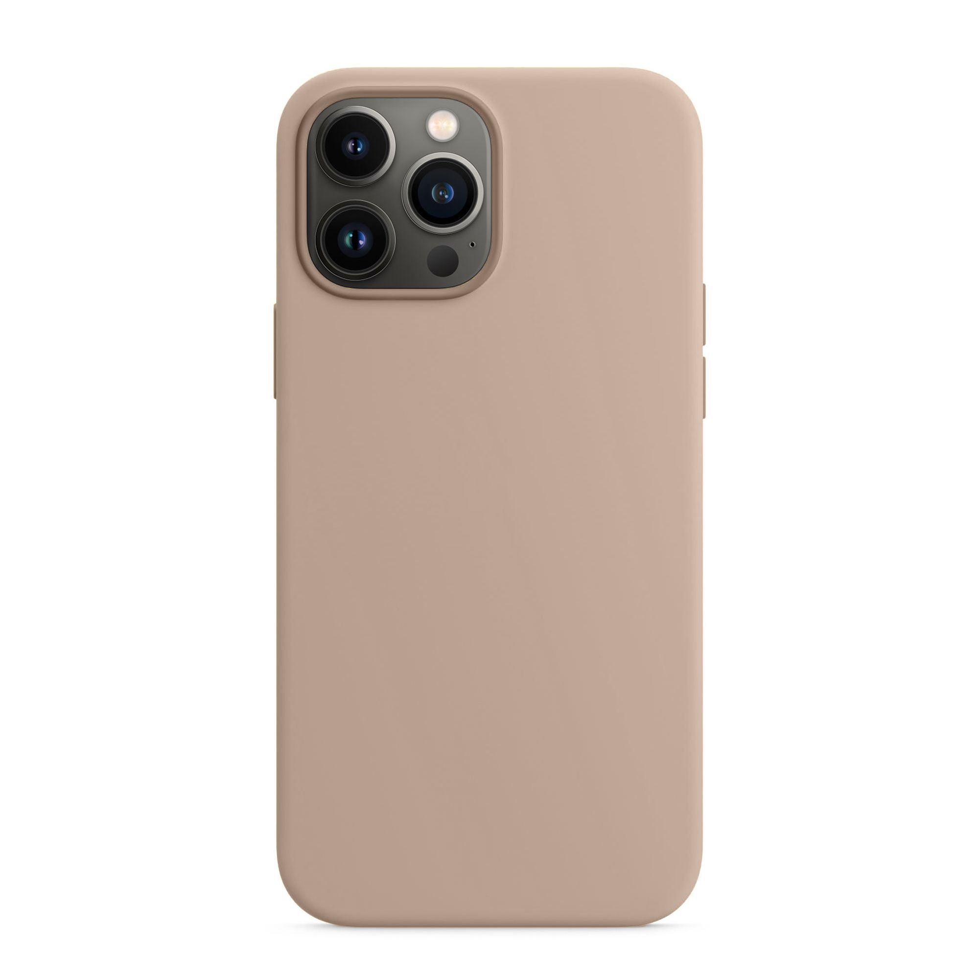 Apple iPhone 13 Pro Max Silicone Case -Beige - baahy.com